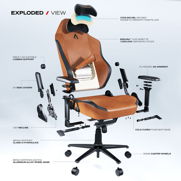Vintage Brown Gaming Chair | Apex Series Chairs | Cybeart – Cybeart India